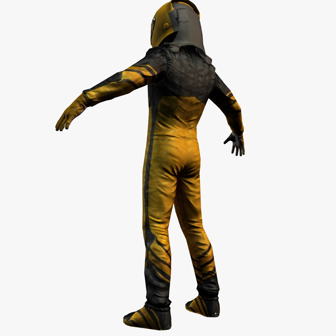 3d Racing Driver Model