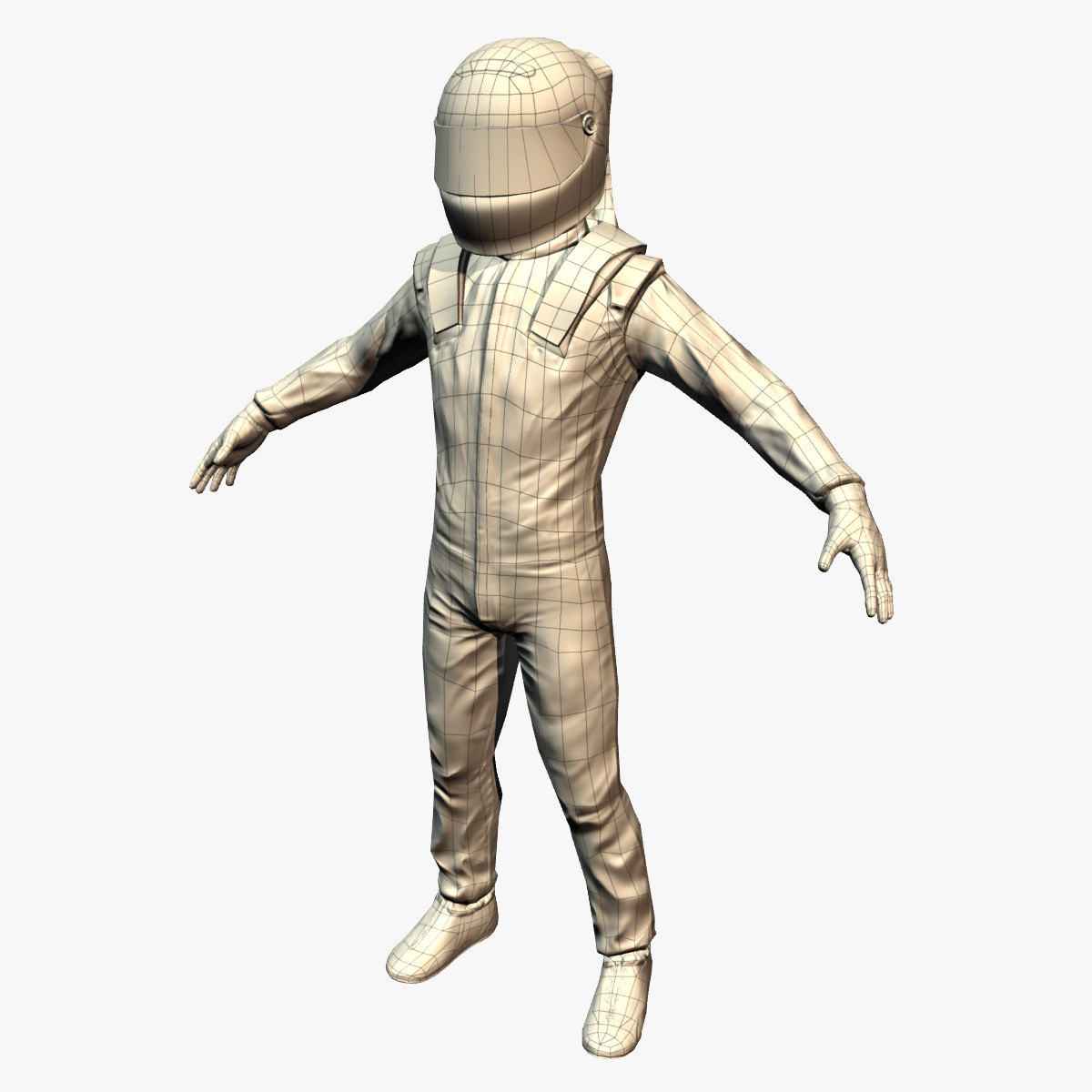 3d racing driver model