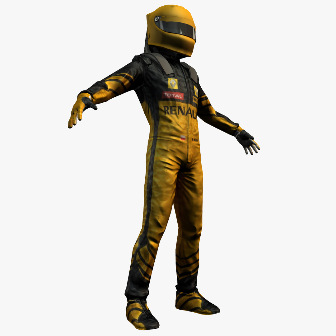 3d Racing Driver Model