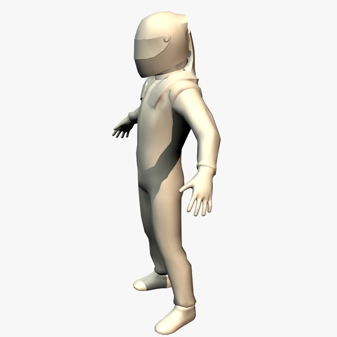 3d Racing Driver Model