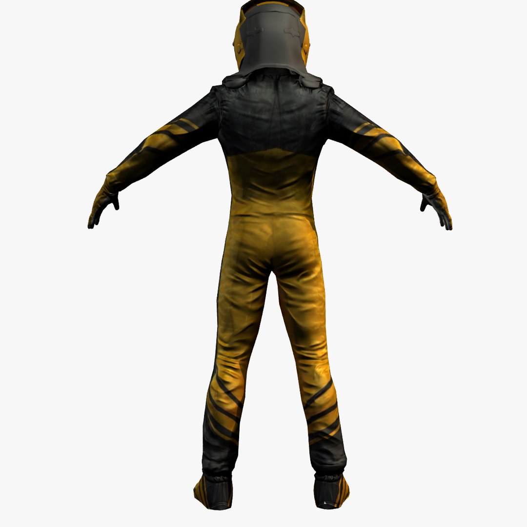 3d Racing Driver Model