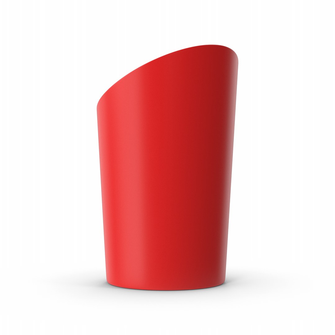 3D Model Fries Paper Pack Red - TurboSquid 1902077