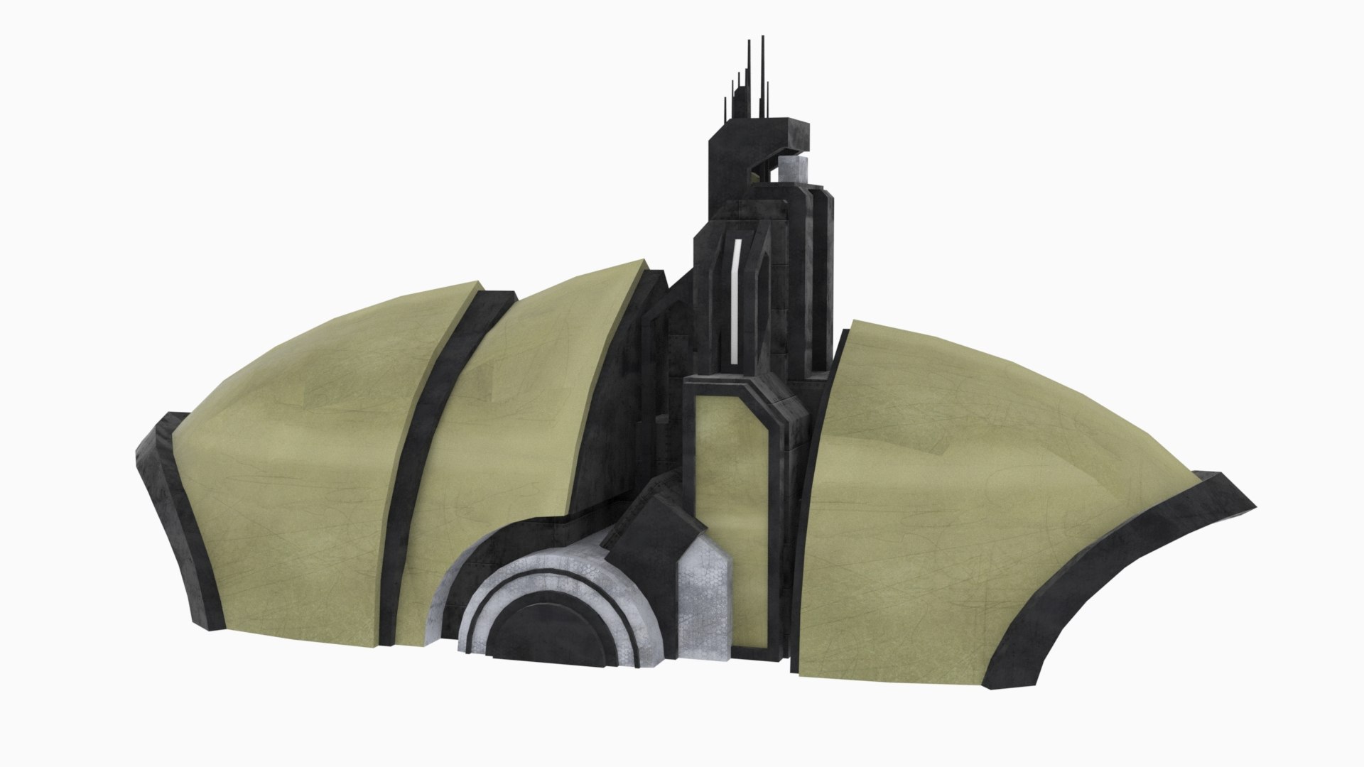 SciFi Architecture - Alien Building 3D - TurboSquid 1964355