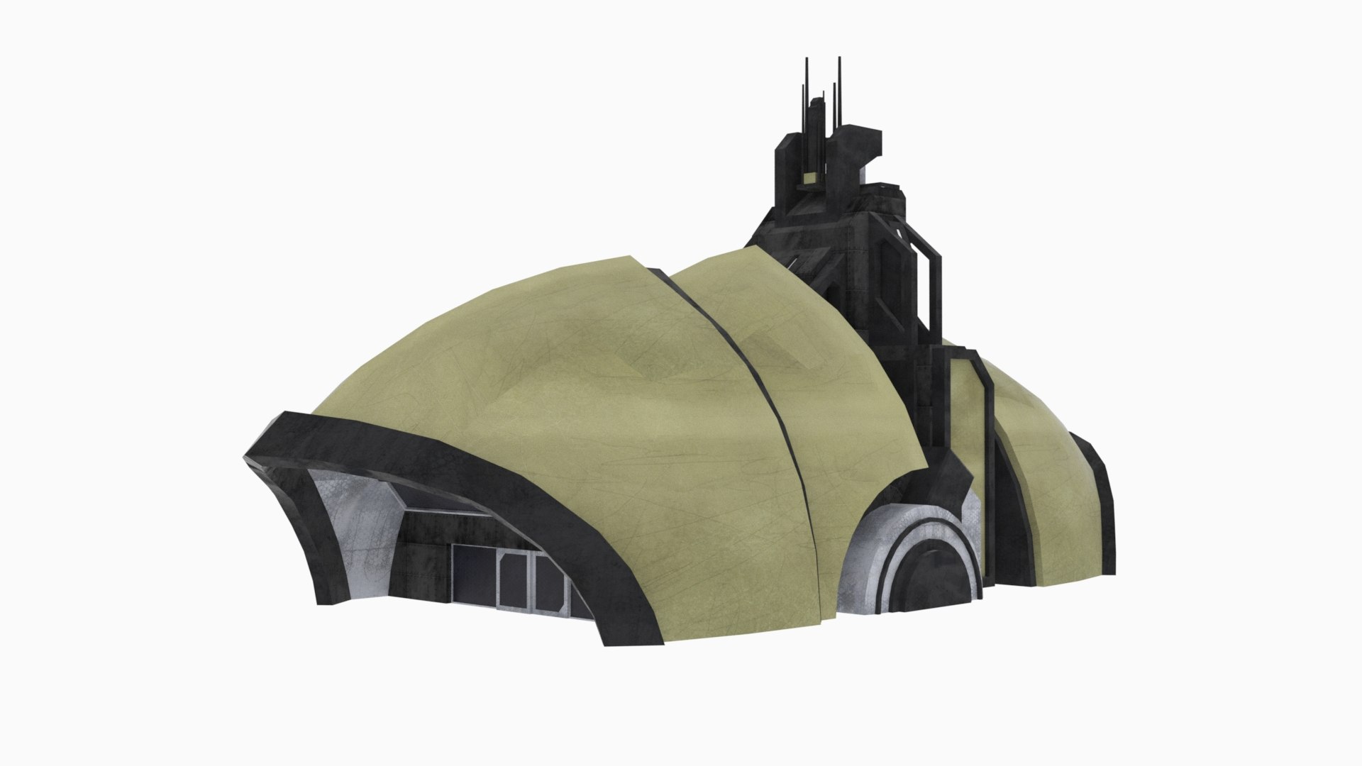 SciFi Architecture - Alien Building 3D - TurboSquid 1964355