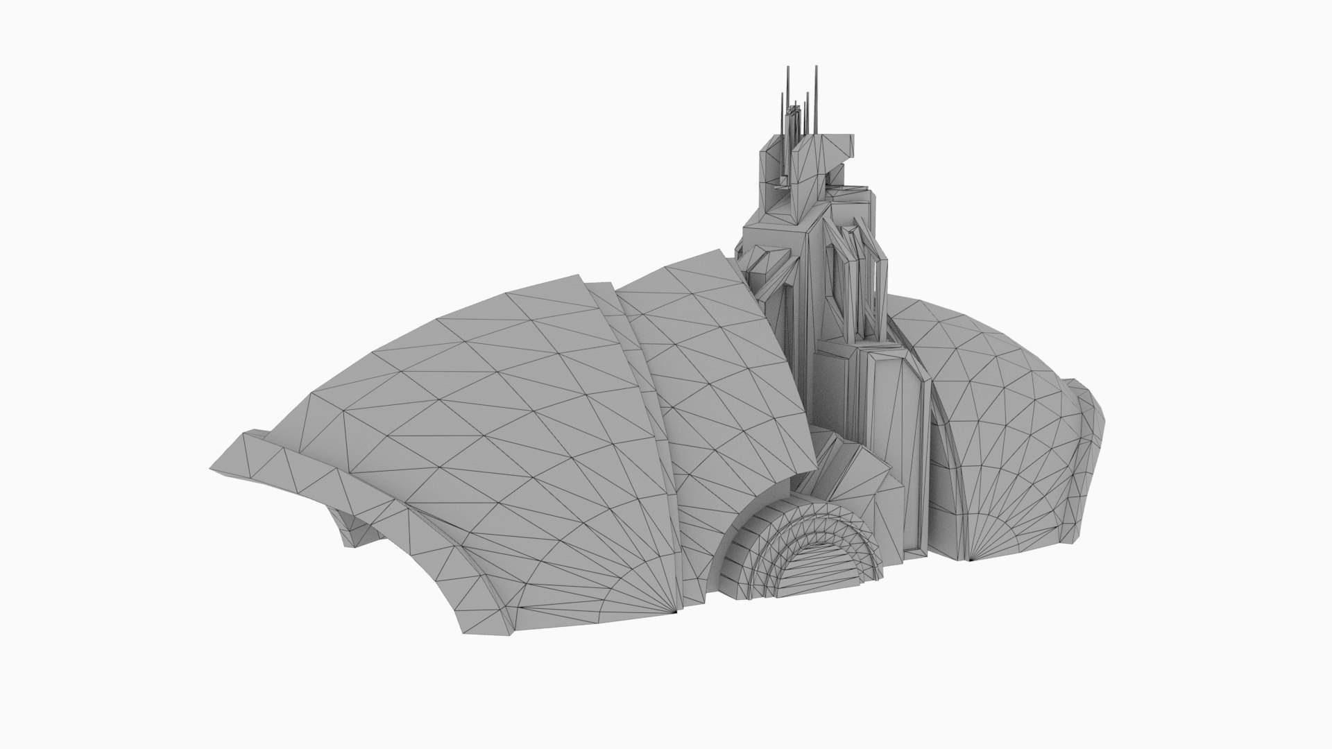 SciFi Architecture - Alien Building 3D - TurboSquid 1964355