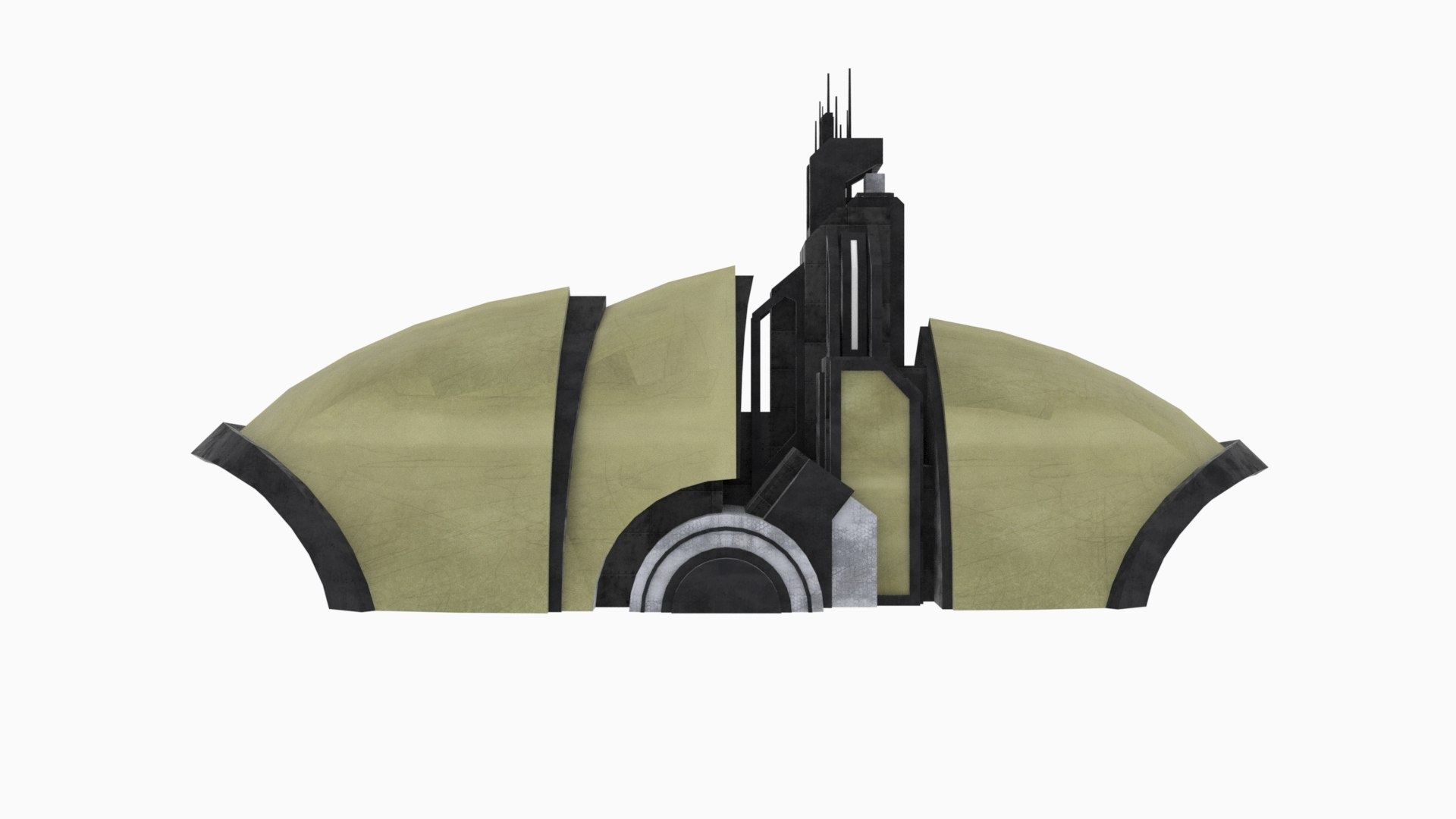 SciFi Architecture - Alien Building 3D - TurboSquid 1964355