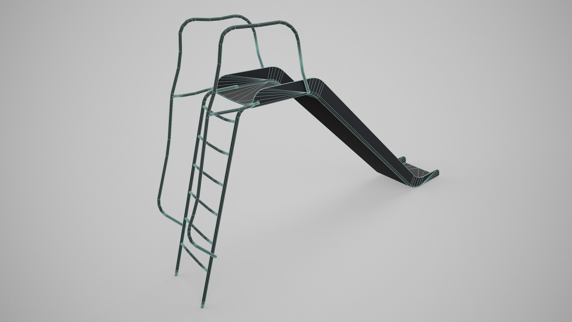 Painted Playground Slide 3D Model - TurboSquid 2153786