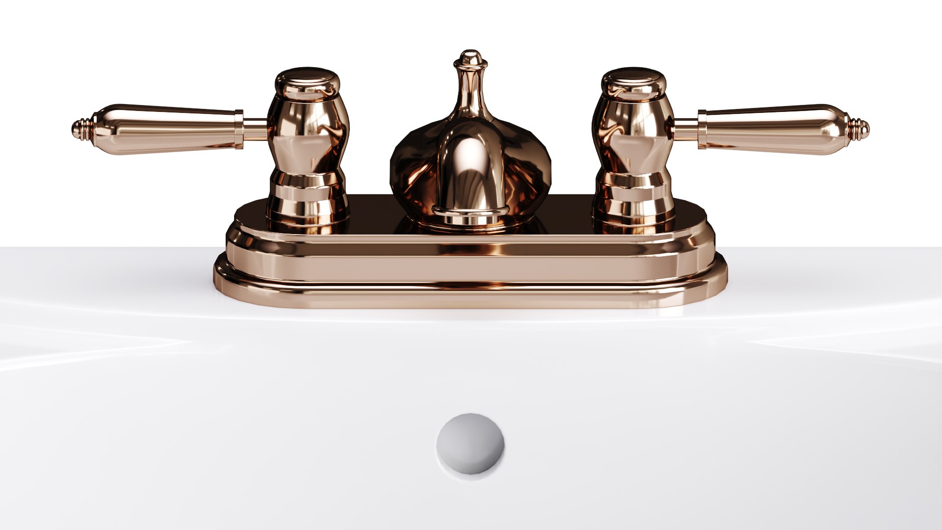 3D Model Ondine Pedestal White Washbasin - TurboSquid 2303546