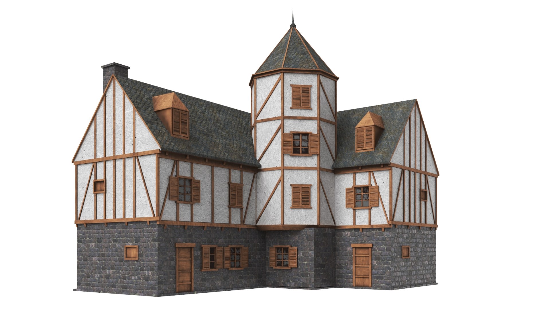 Real medieval house 3D model - TurboSquid 1442118