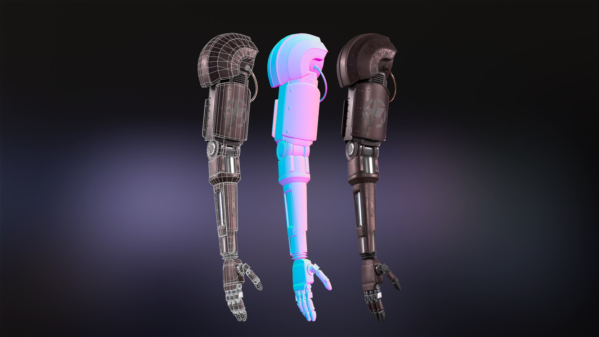 3D Robot Arm LowPoly - TurboSquid 2101686