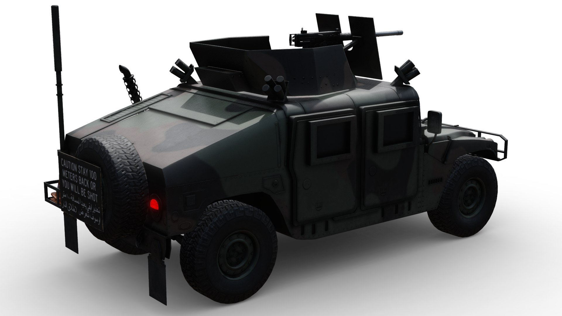 HMMWV UAH- Up Armored Humvee 3D - TurboSquid 2186899