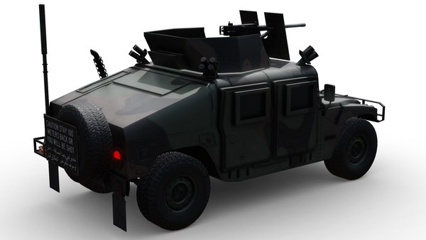 modelo 3d HMMWV UAH- Humvee blindado arriba - TurboSquid 2186899