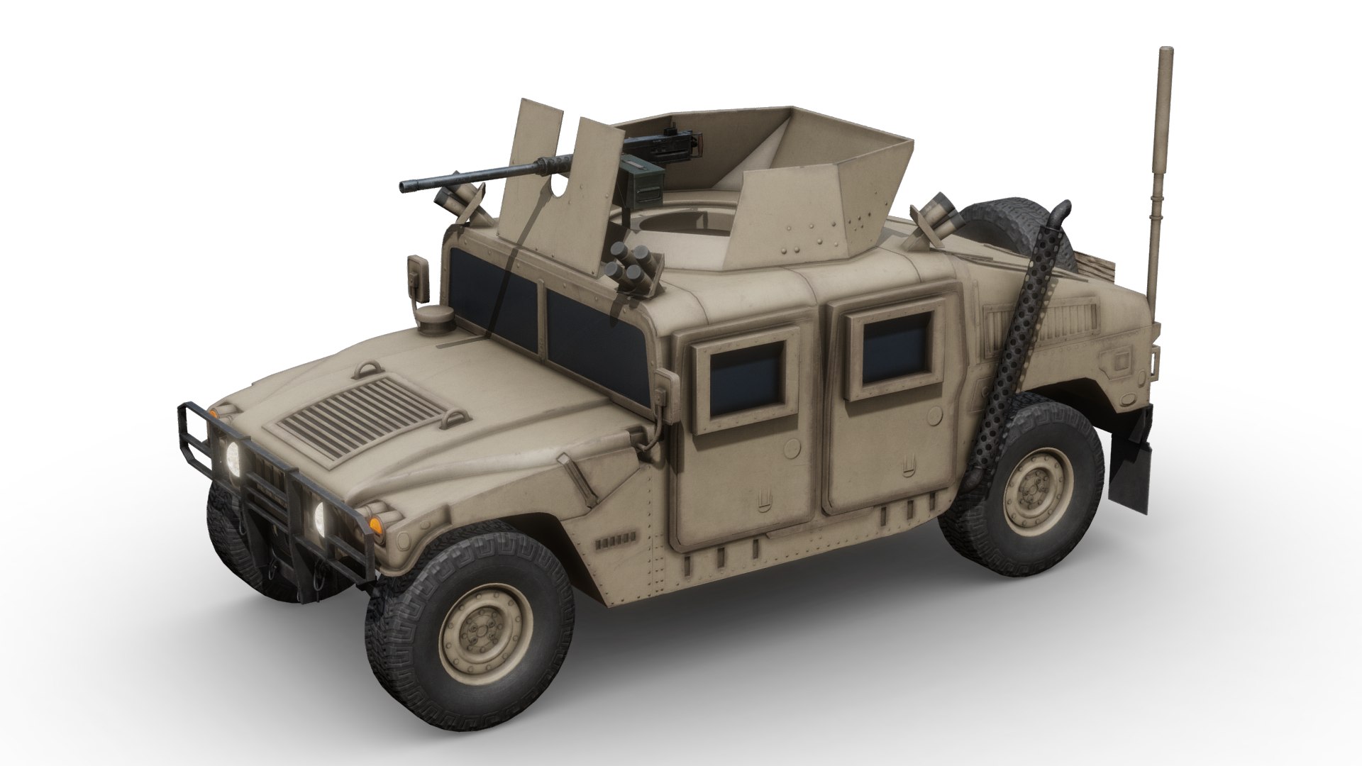 HMMWV UAH- Up Armored Humvee 3D - TurboSquid 2186899