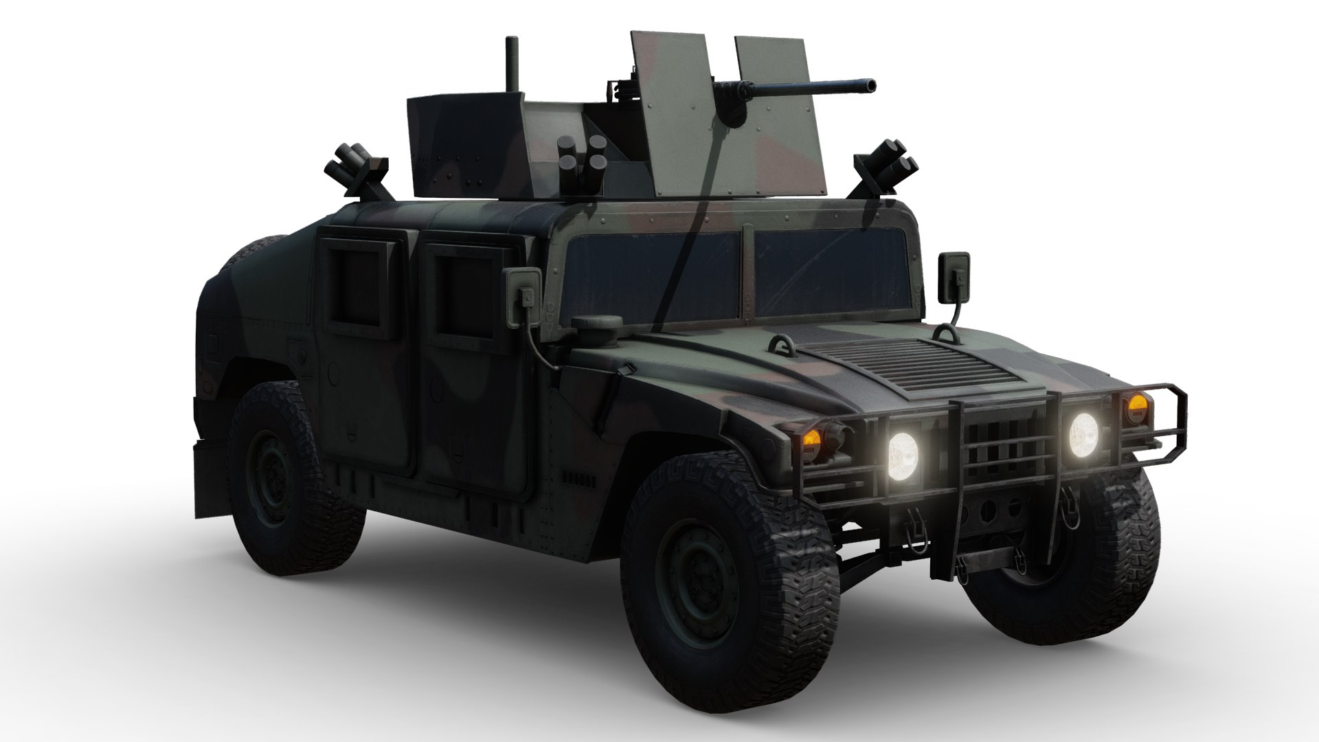 HMMWV UAH- Up Armored Humvee 3D - TurboSquid 2186899