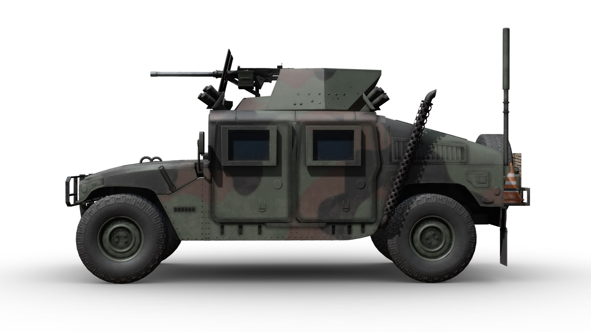 HMMWV UAH- Up Armored Humvee 3D - TurboSquid 2186899