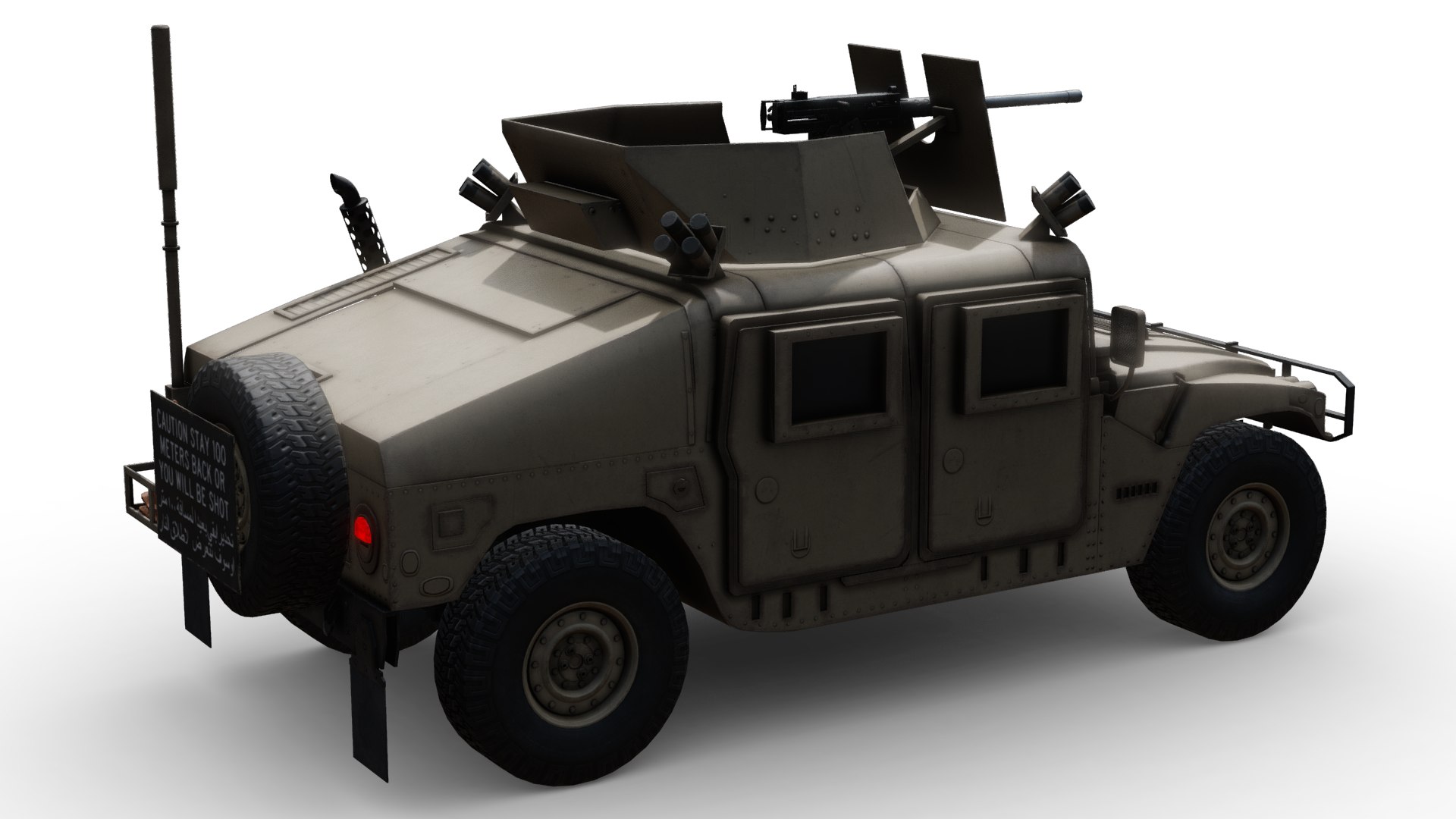 HMMWV UAH- Up Armored Humvee 3D - TurboSquid 2186899