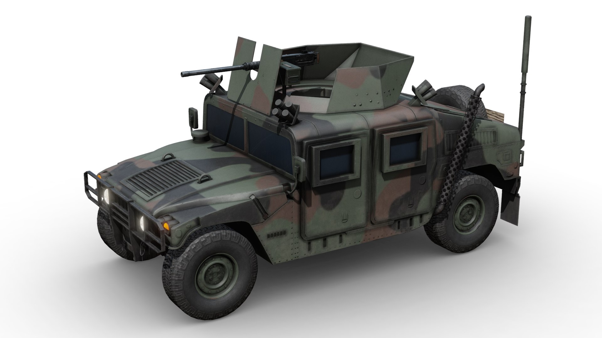 HMMWV UAH- Up Armored Humvee 3D - TurboSquid 2186899