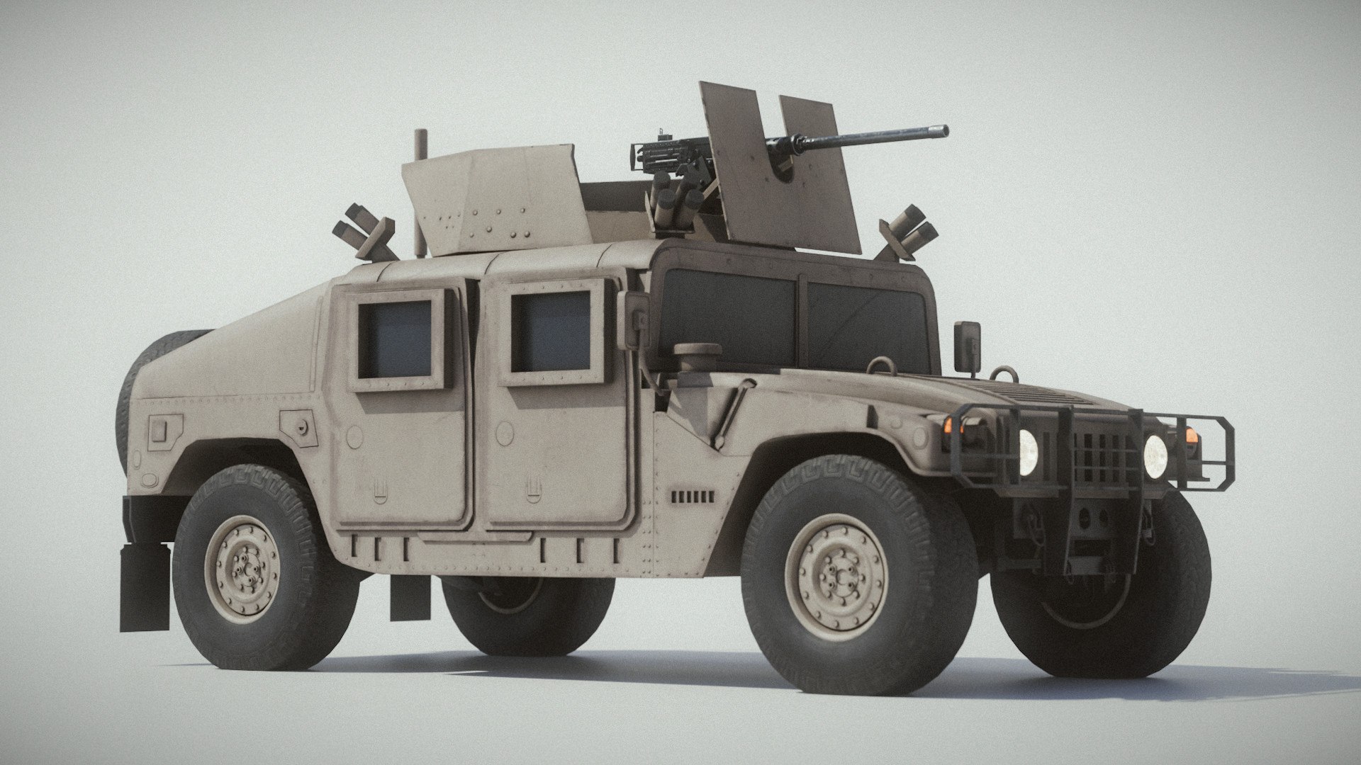 HMMWV UAH- Up Armored Humvee 3D - TurboSquid 2186899