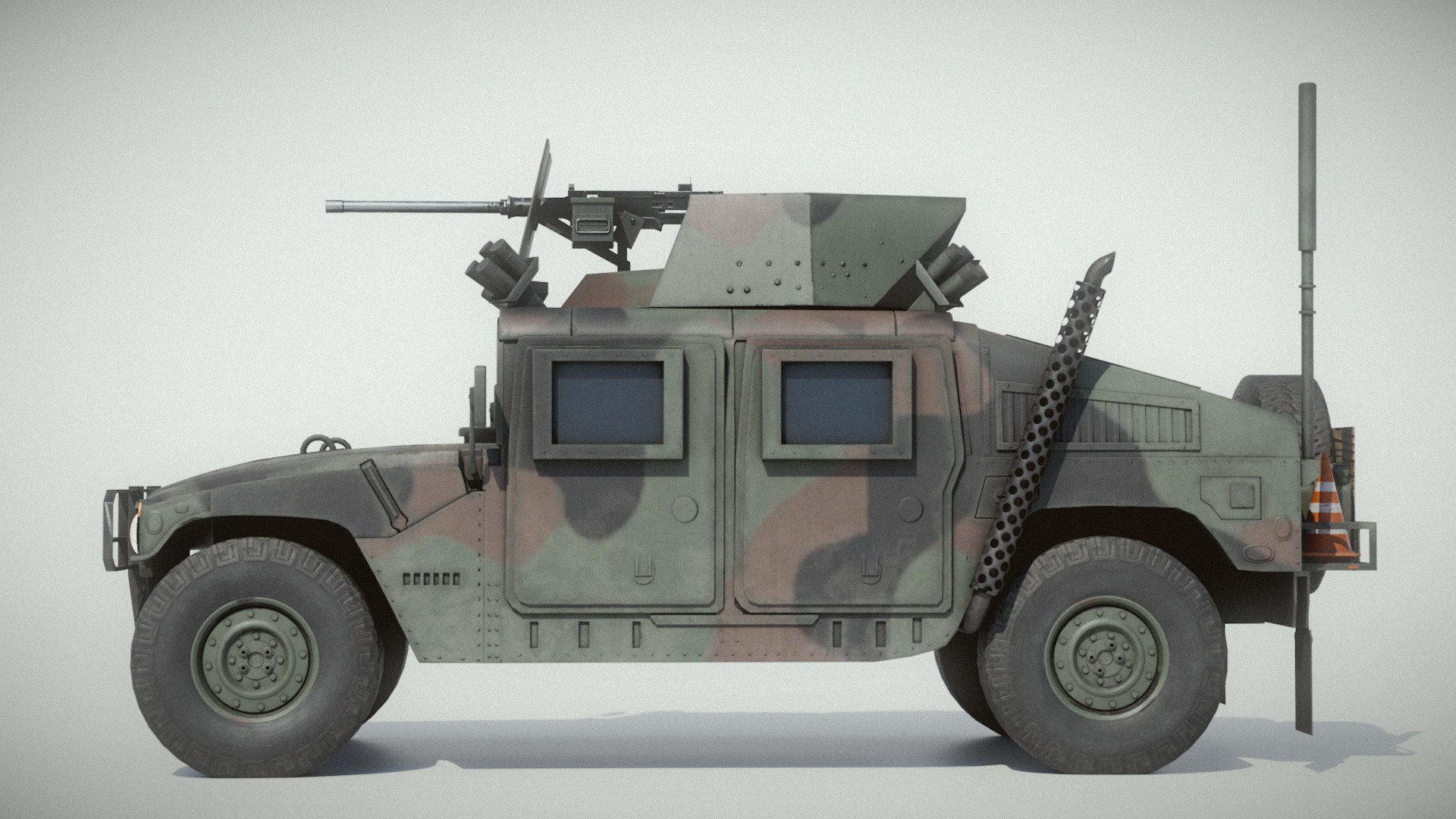 HMMWV UAH- Up Armored Humvee 3D - TurboSquid 2186899