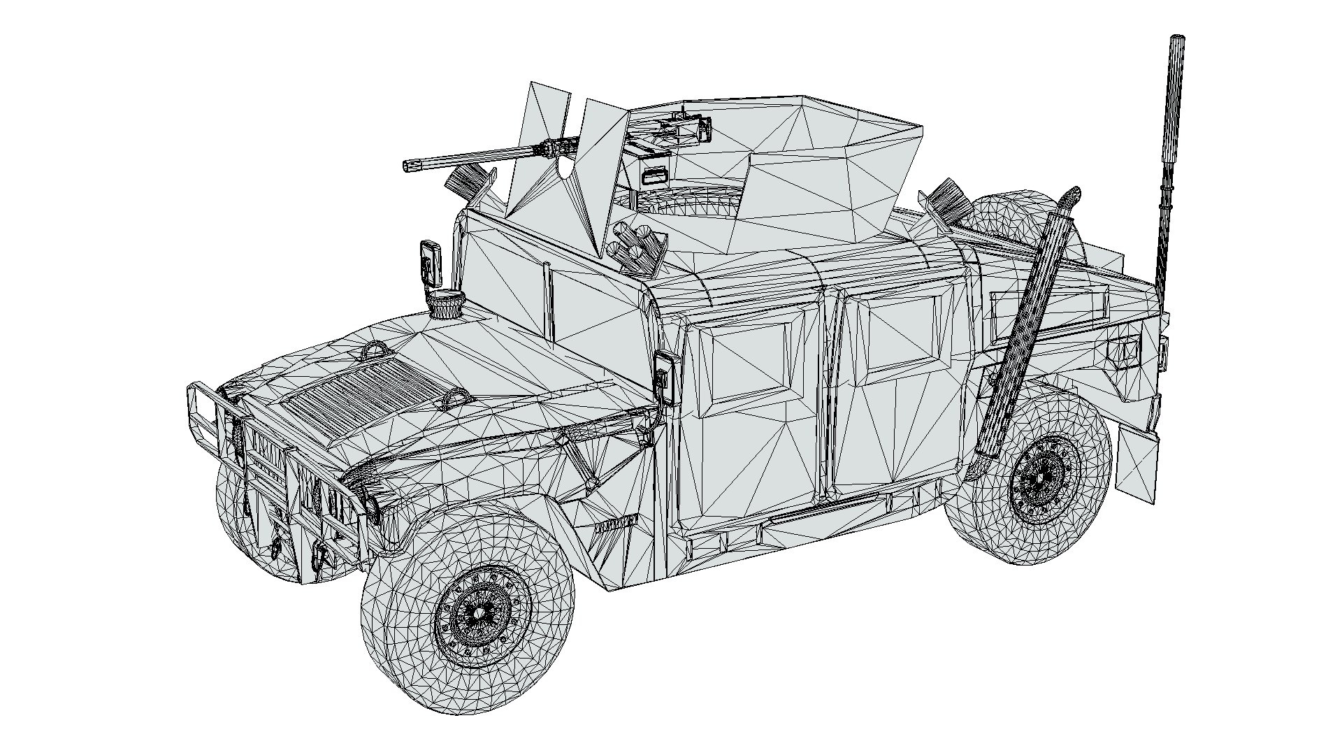 HMMWV UAH- Up Armored Humvee 3D - TurboSquid 2186899