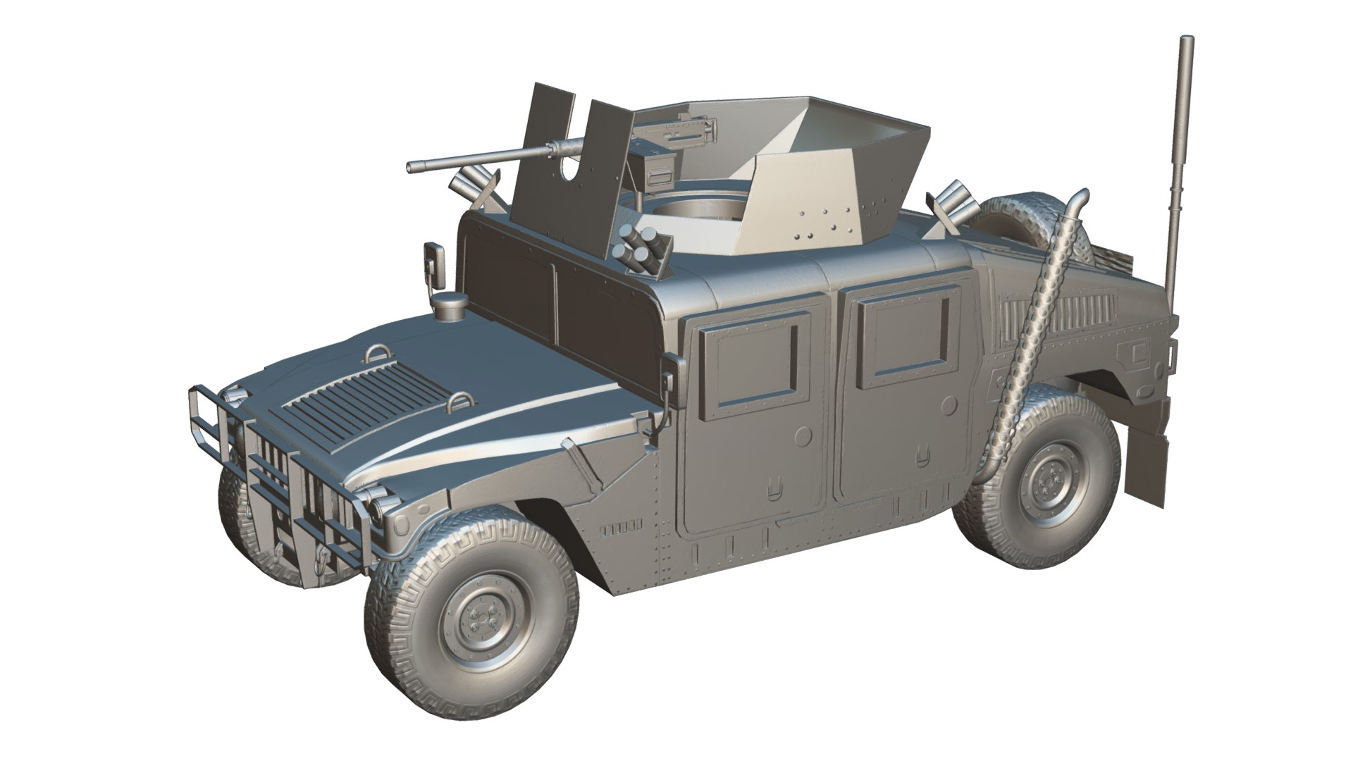 HMMWV UAH- Up Armored Humvee 3D - TurboSquid 2186899