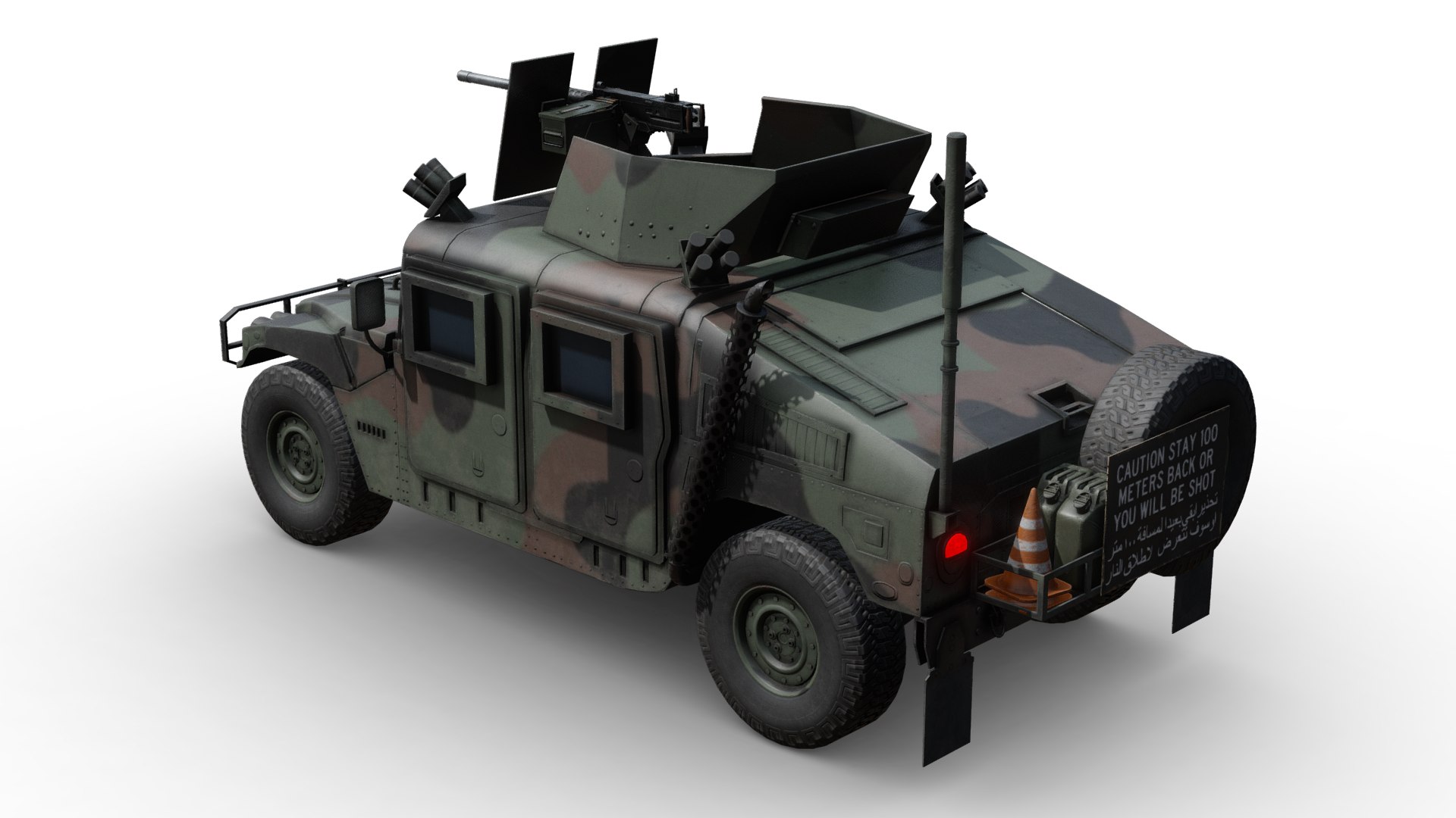 HMMWV UAH- Up Armored Humvee 3D - TurboSquid 2186899
