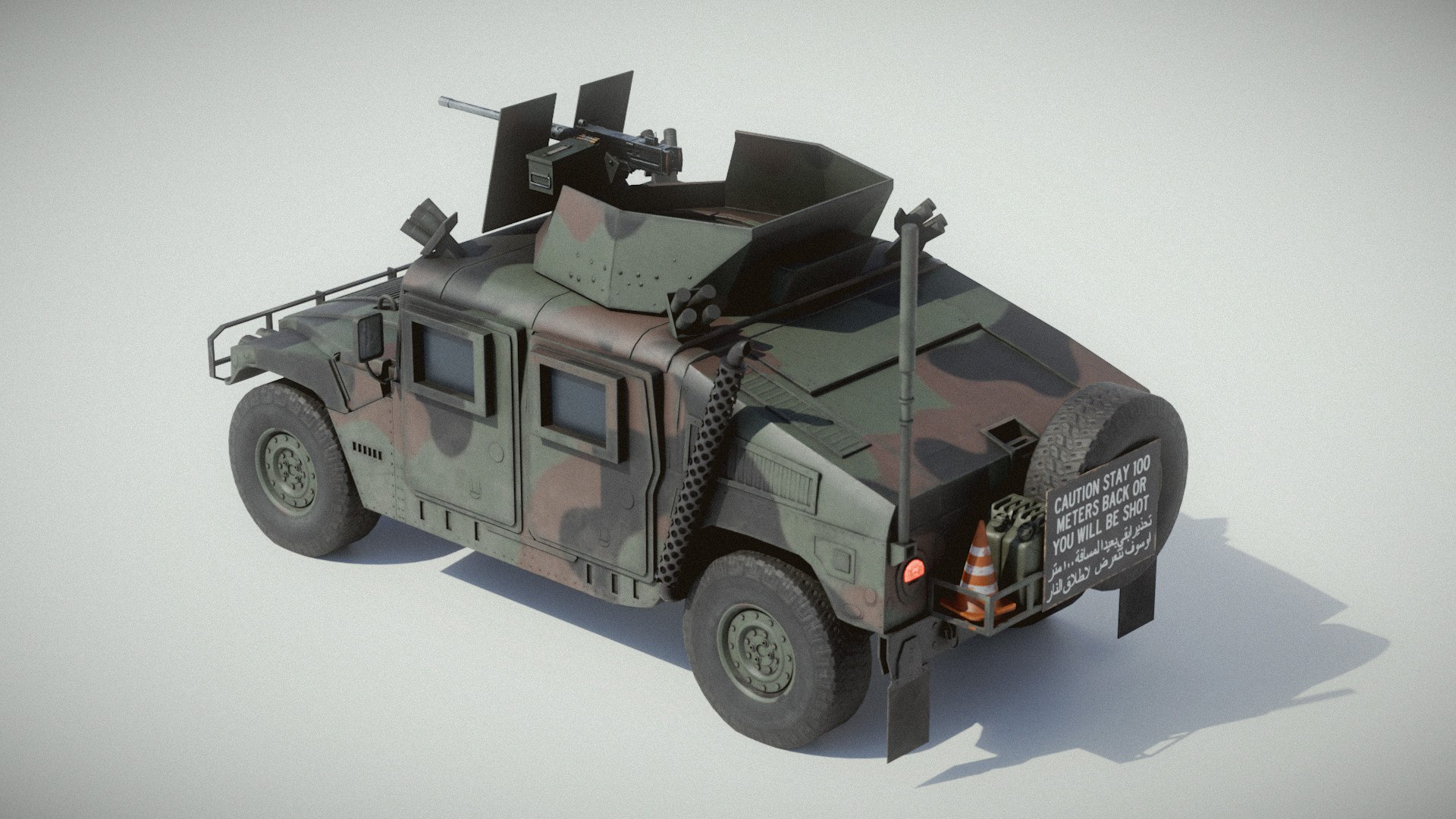 HMMWV UAH- Up Armored Humvee 3D - TurboSquid 2186899
