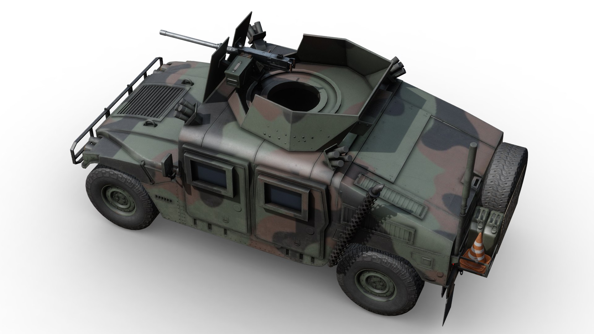 HMMWV UAH- Up Armored Humvee 3D - TurboSquid 2186899