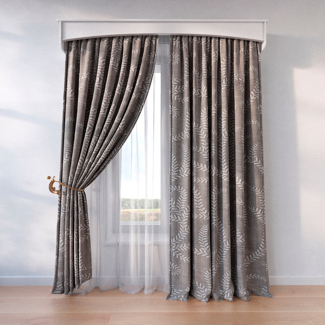 3d Window Curtain