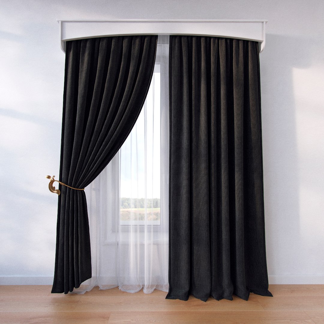 3d Window Curtain