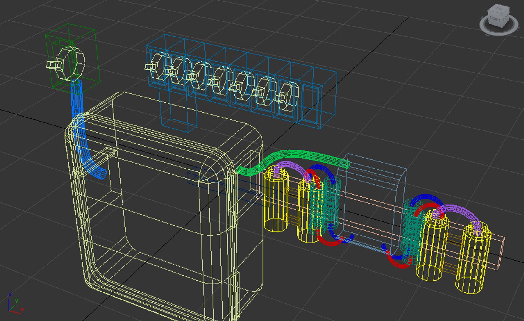 3d model electrical panel