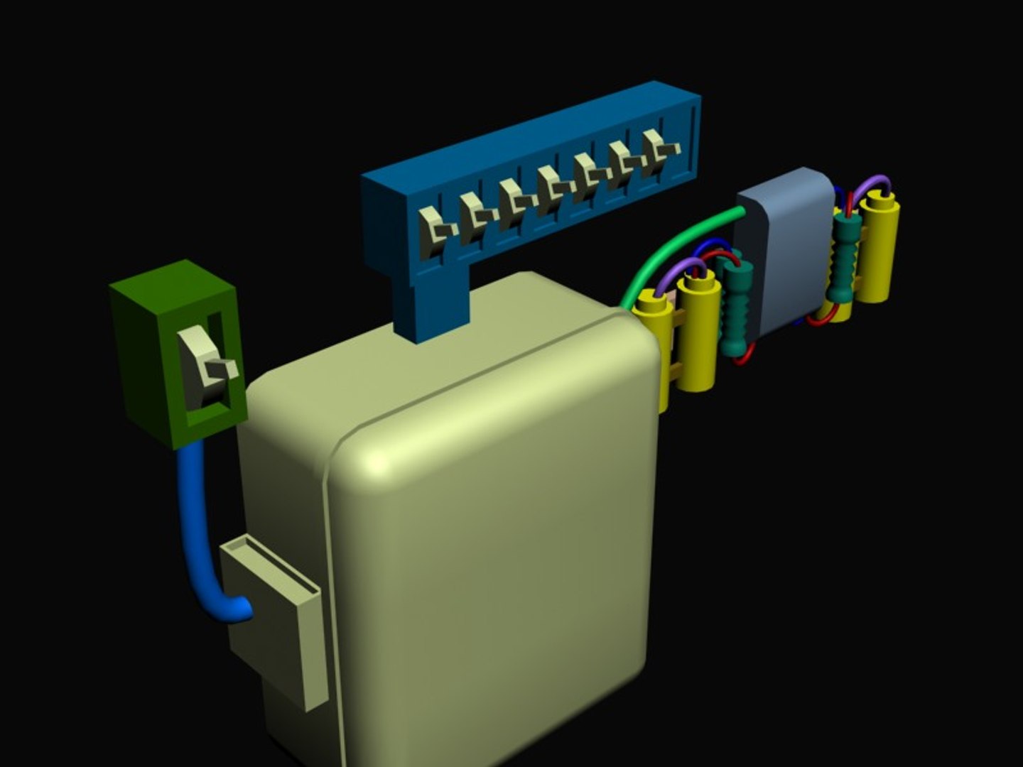 3d model electrical panel