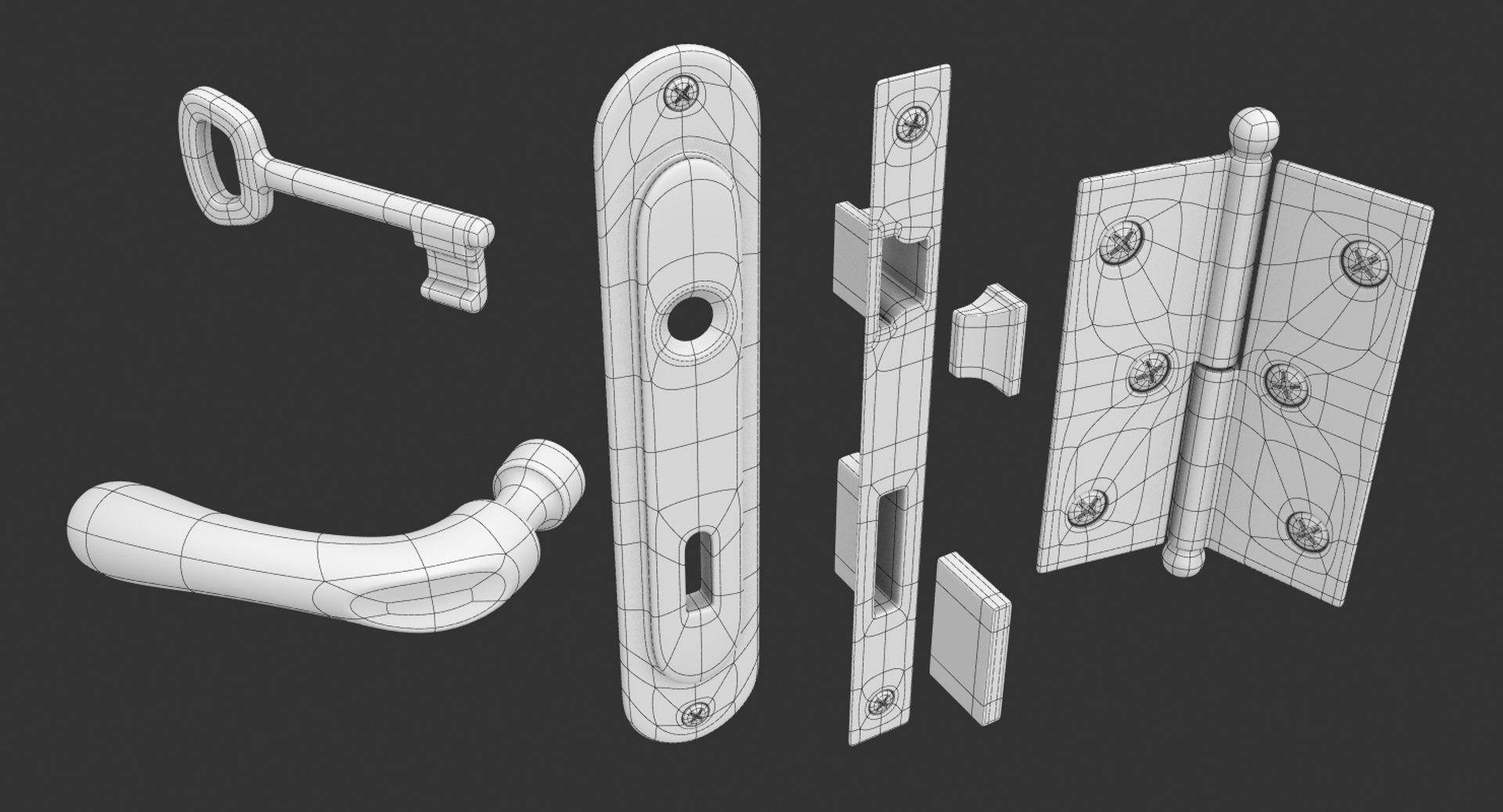 Classic Door Model - TurboSquid 1229615