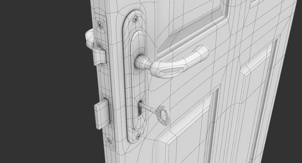 Classic door model - TurboSquid 1229615