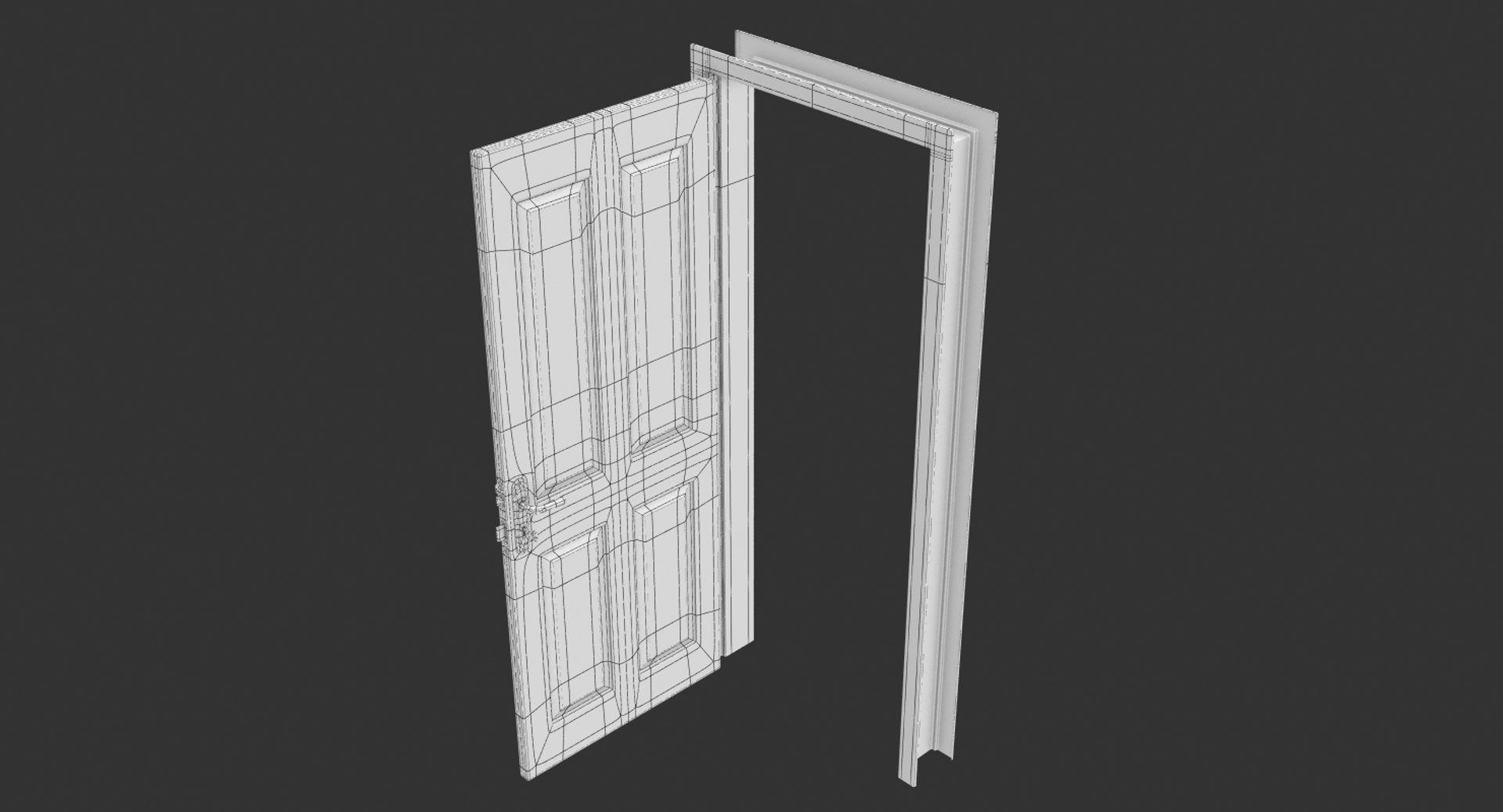 Classic Door Model - TurboSquid 1229615