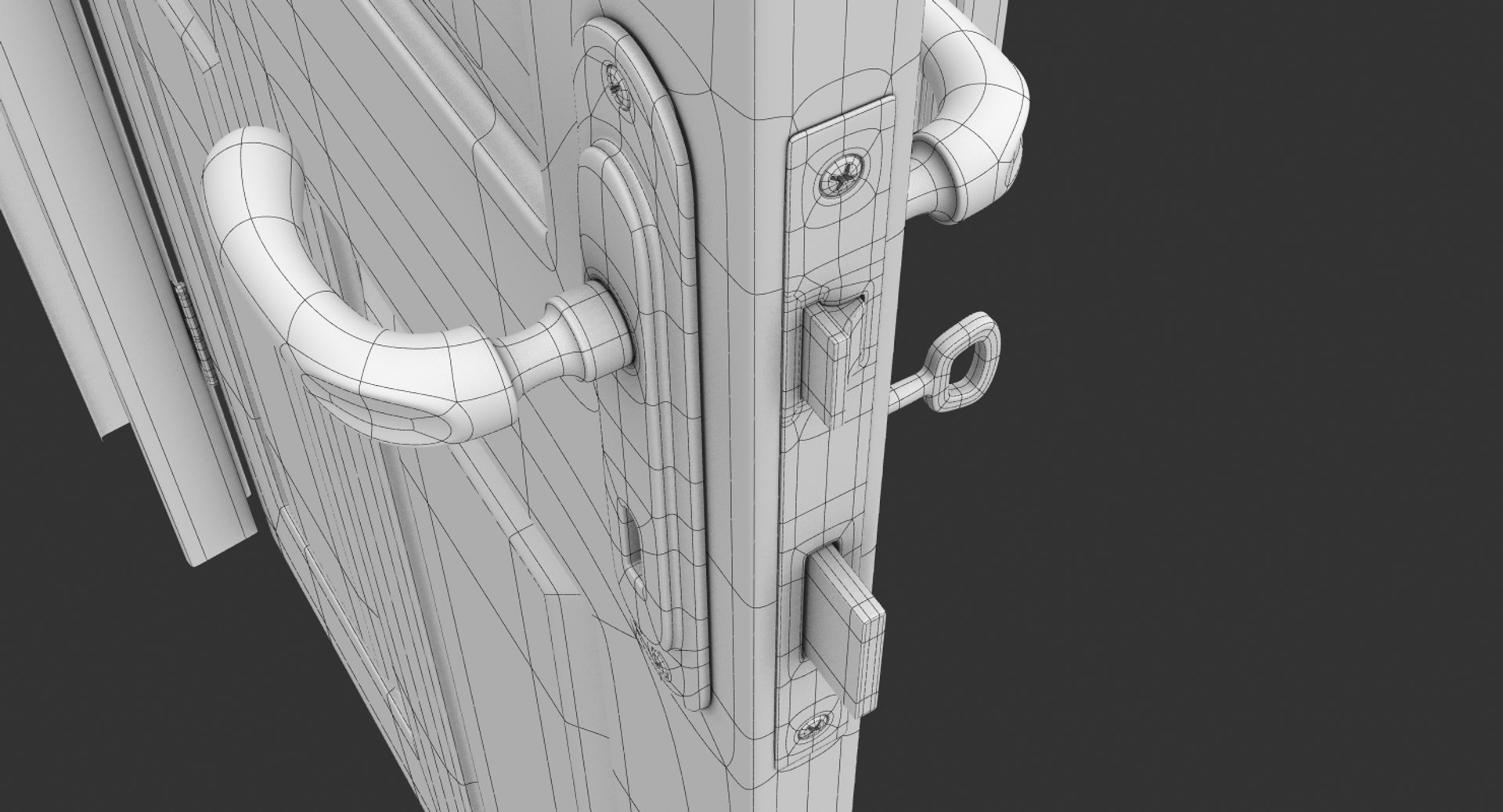 Classic Door Model - TurboSquid 1229615