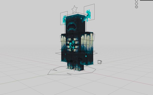 Minecraft Warden 3D 모델 - TurboSquid 2050774