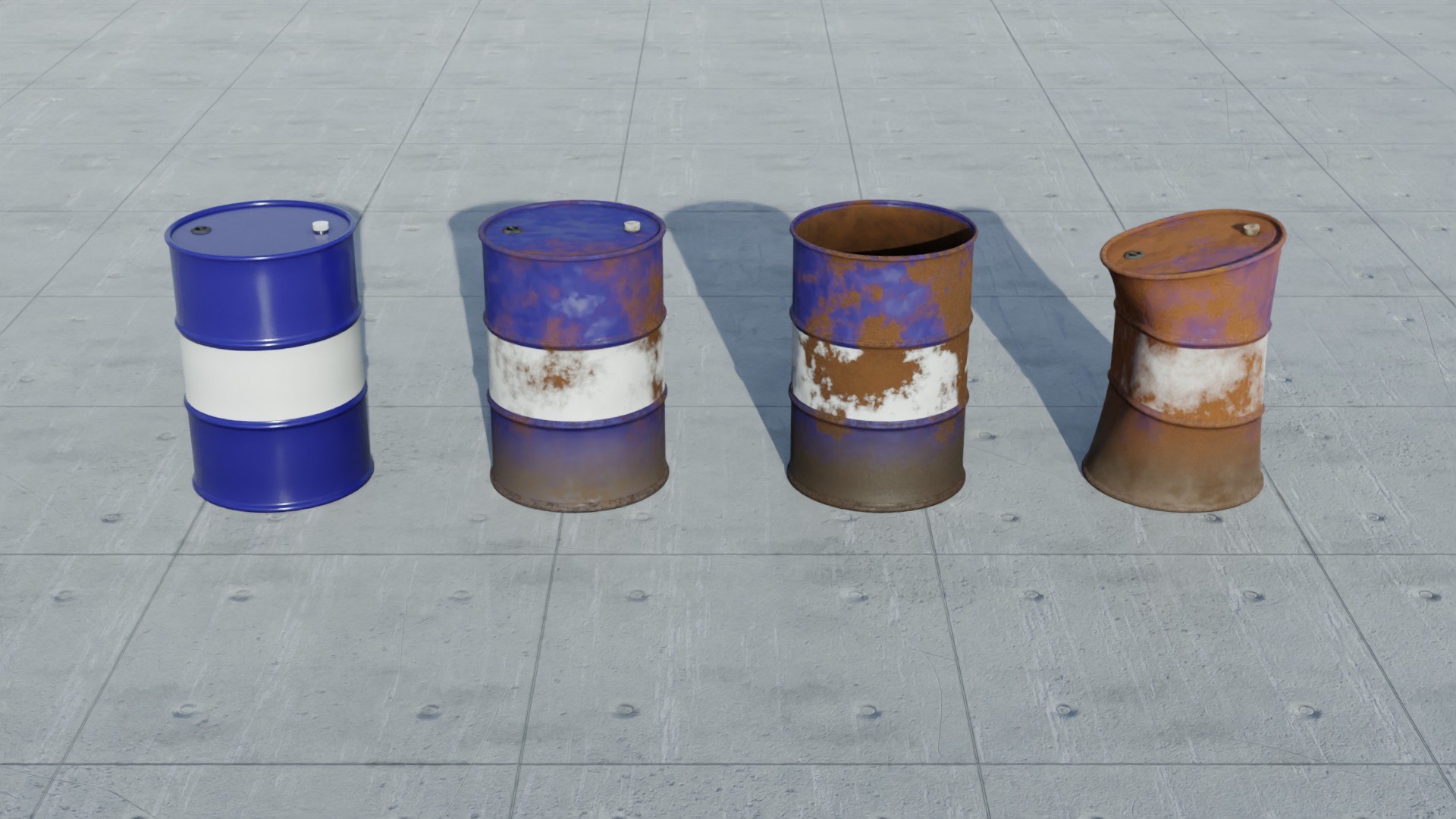 Metal Barrel And Rusty Blender Model 3D Model - TurboSquid 1969850