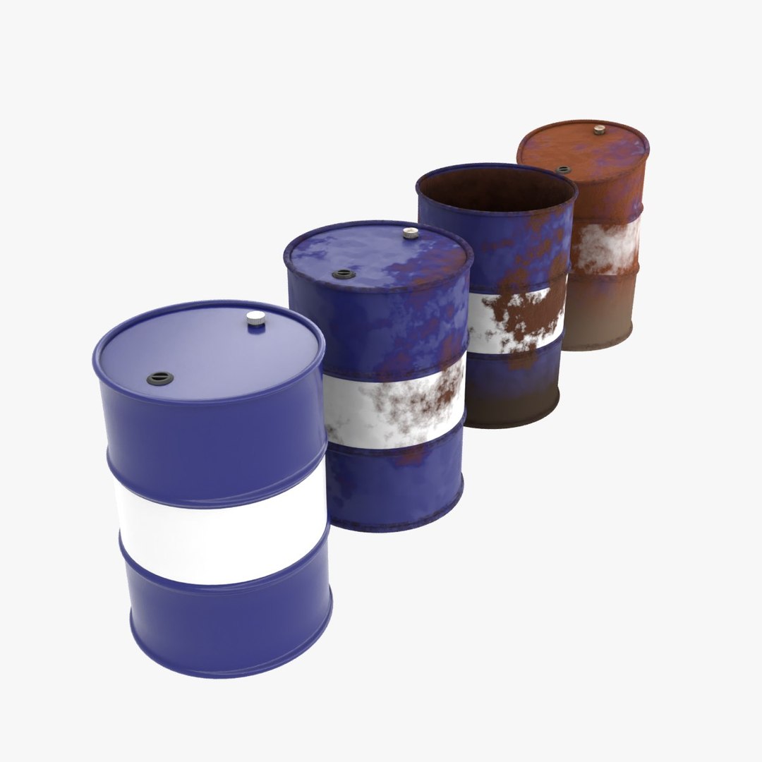 Metal Barrel and Rusty blender model 3D model - TurboSquid 1969850