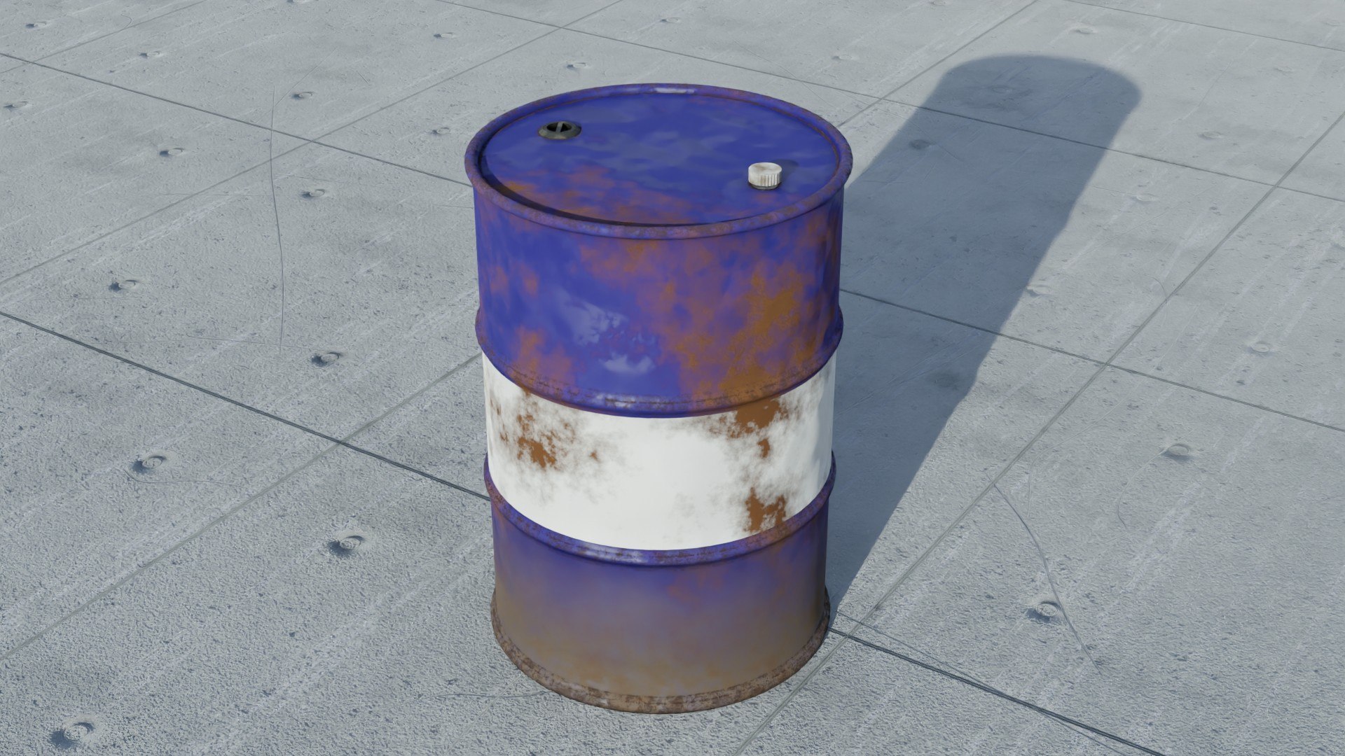 Metal Barrel and Rusty blender model 3D model - TurboSquid 1969850