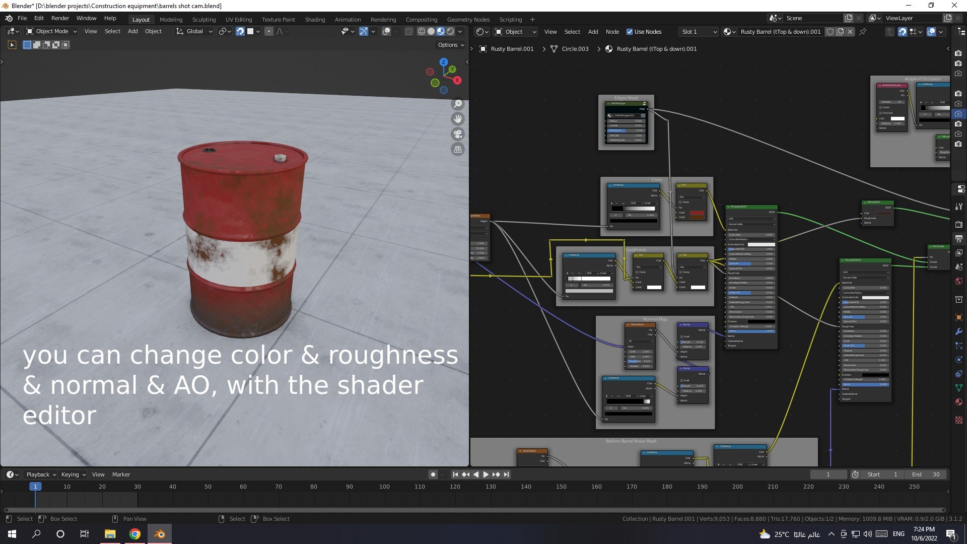 Metal Barrel and Rusty blender model 3D model - TurboSquid 1969850