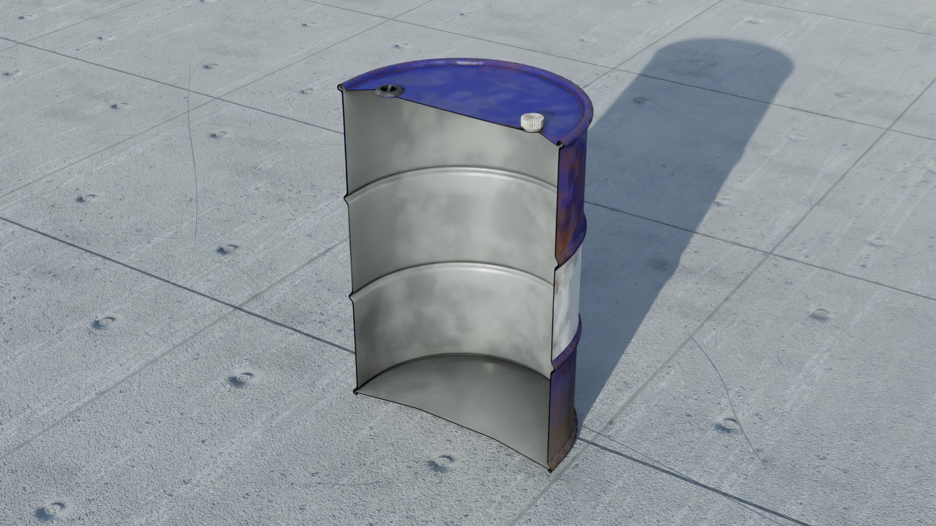 Metal Barrel and Rusty blender model 3D model - TurboSquid 1969850