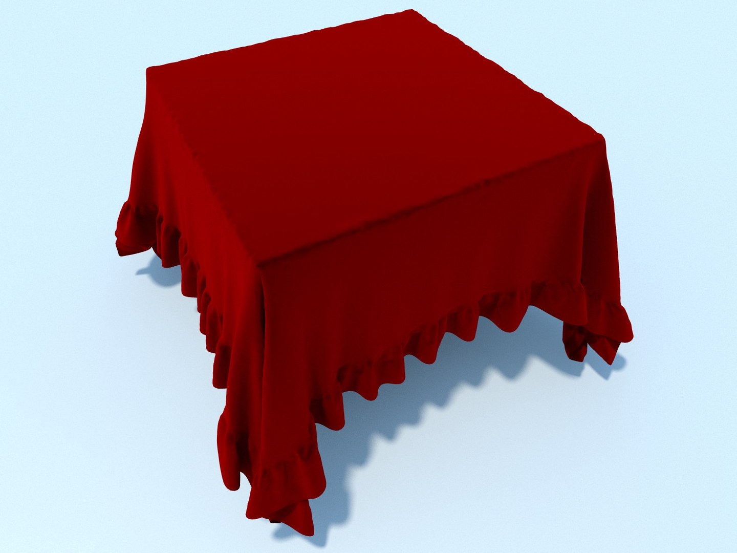 3ds Max Table Cloth Tablecloth