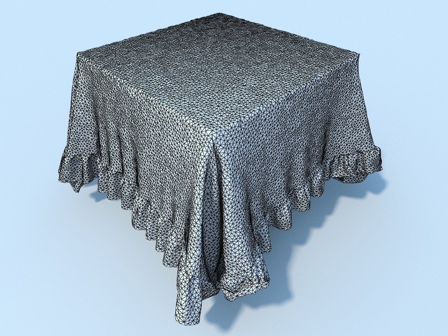 3ds Max Table Cloth Tablecloth