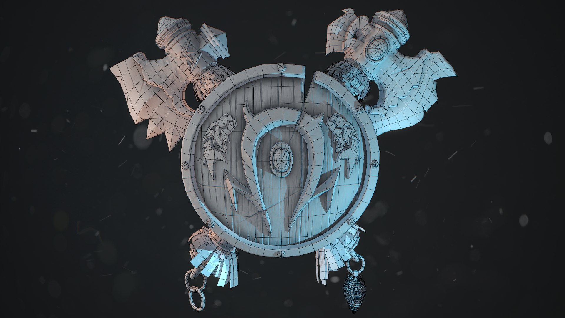 Orc Shield and Axes - World of Warcraft 3D model - TurboSquid 2072746