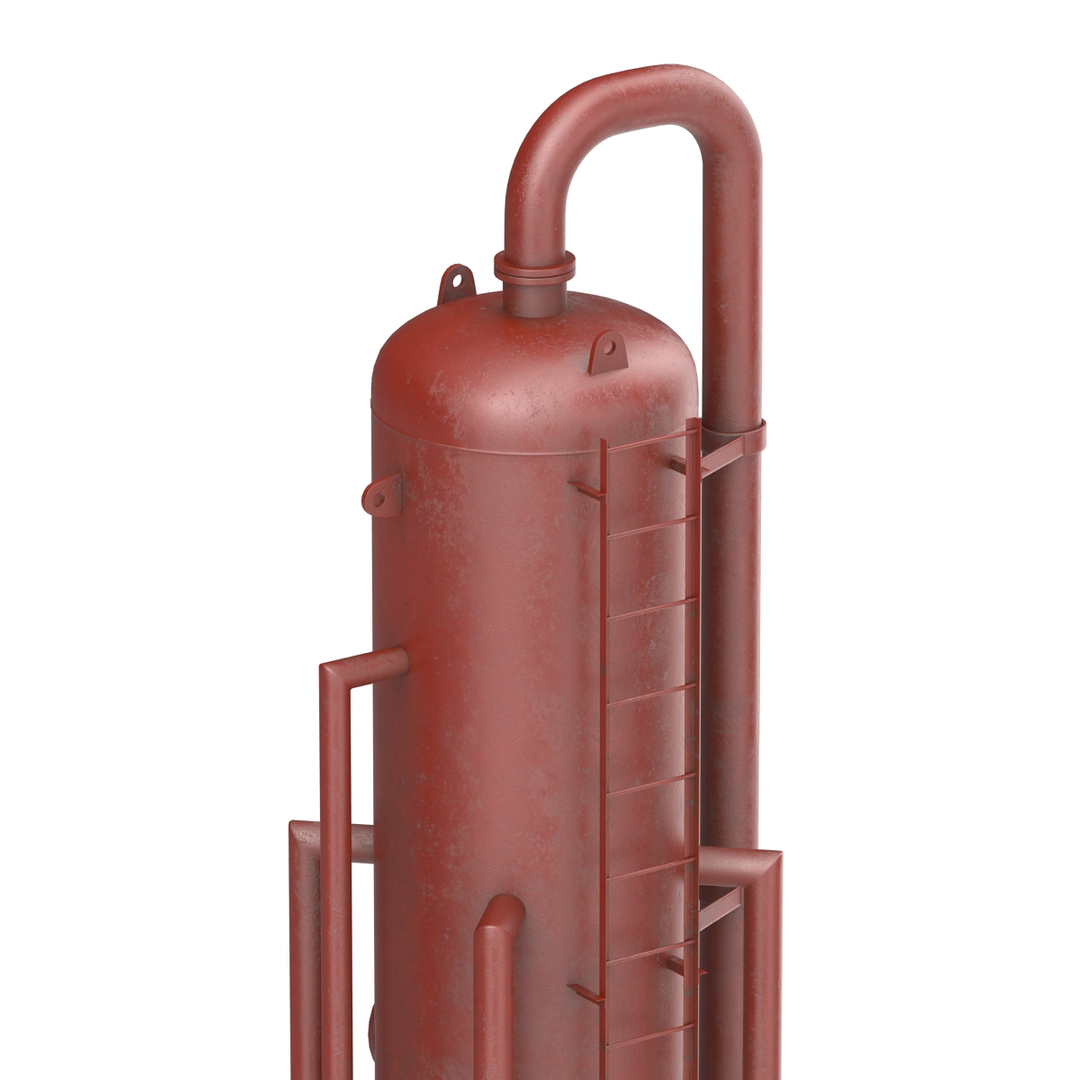 vertical oil gas separator 3d model
