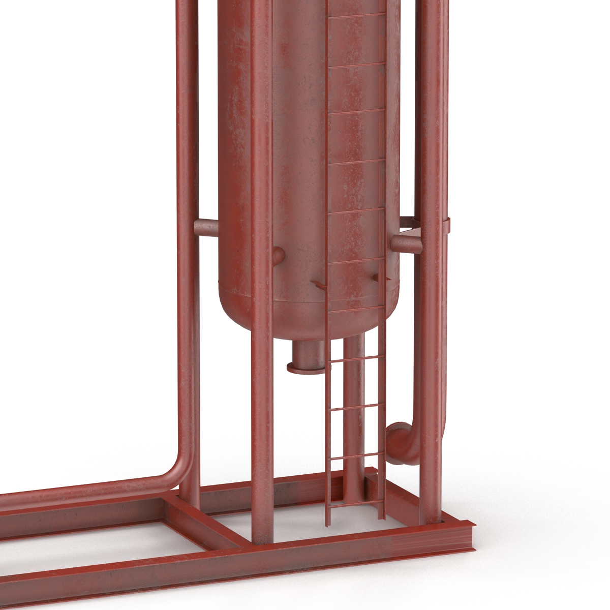 vertical oil gas separator 3d model