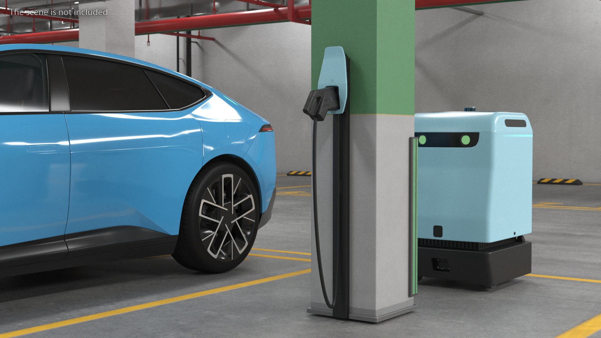 Car Charging Robot System 3D Model - TurboSquid 2309914