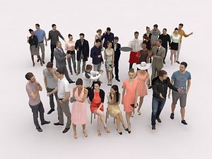 3D Model Ultimate Speed Crowds People - TurboSquid 1463426