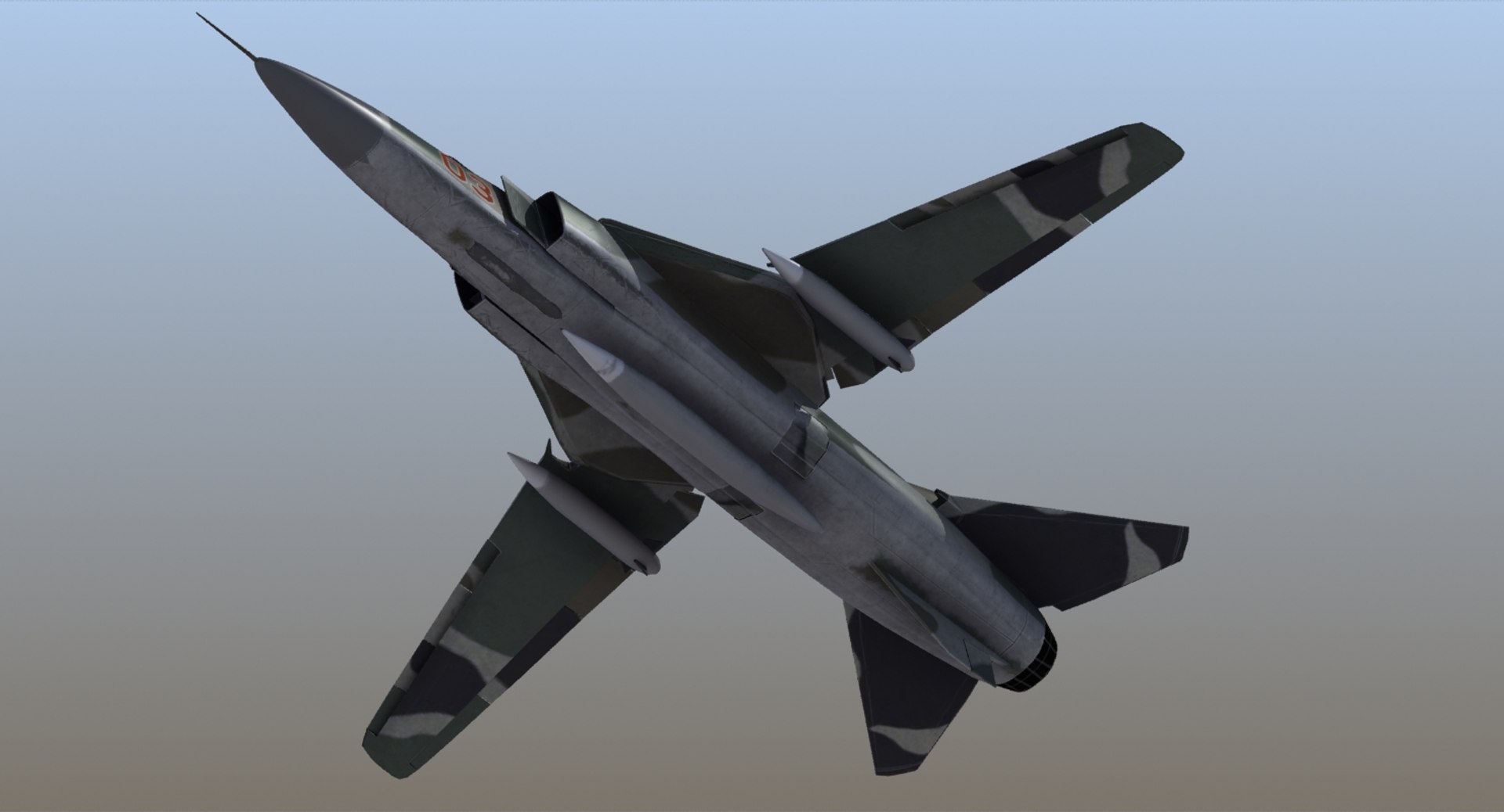 Mig23 Flogger Fighter Obj